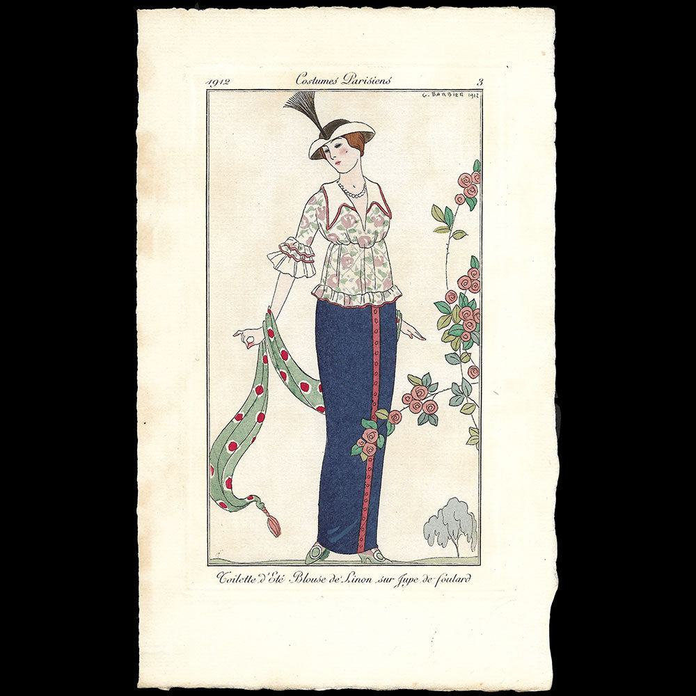 Journal des Dames et des Modes, Costumes Parisiens - Toilette d'Eté, B
