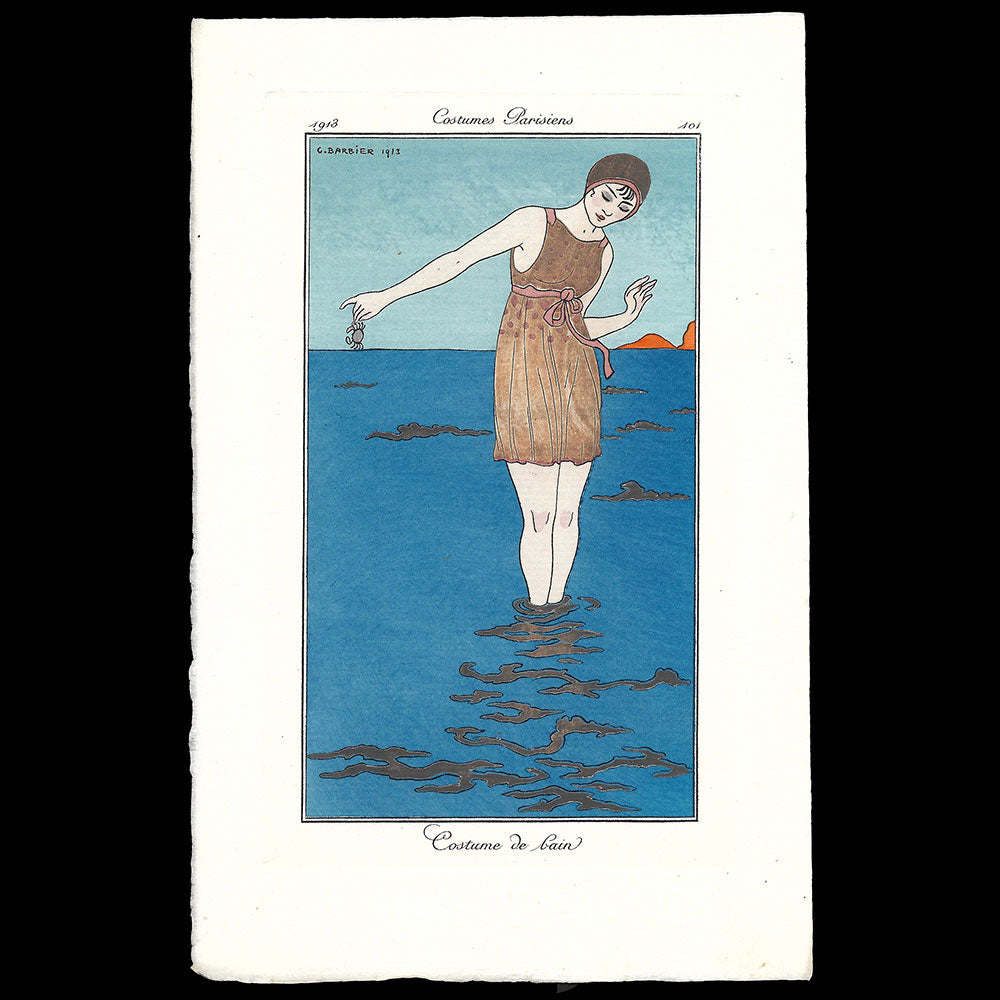 Journal des Dames et des Modes, Costumes Parisiens - Costume de bain,
