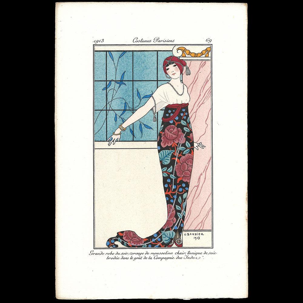 Journal des Dames et des Modes, Costumes Parisiens - Grande robe du so