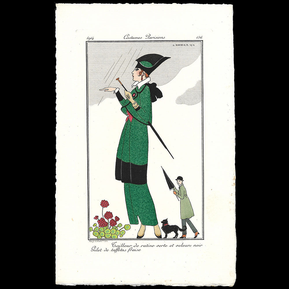 Journal des Dames et des Modes, Costumes Parisiens - Tailleur de ratin