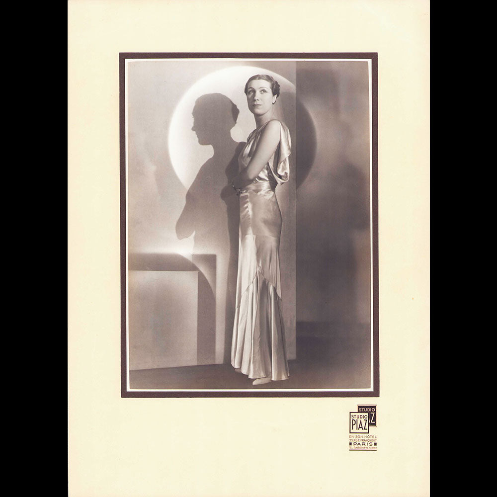 Robe du soir, tirage du Studio Piaz (1930s)