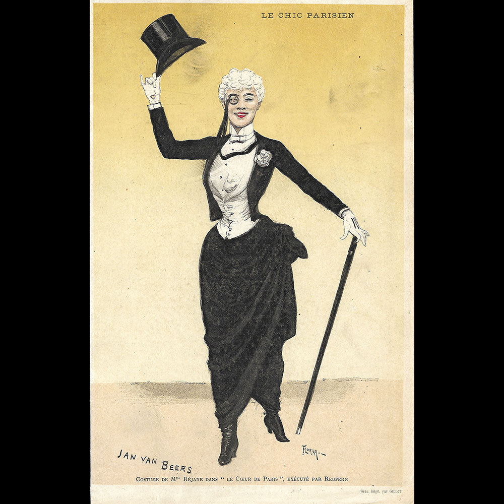Redfern - Costume de Mlle Rejane dans Le Coeur de Paris par Jan Van Be