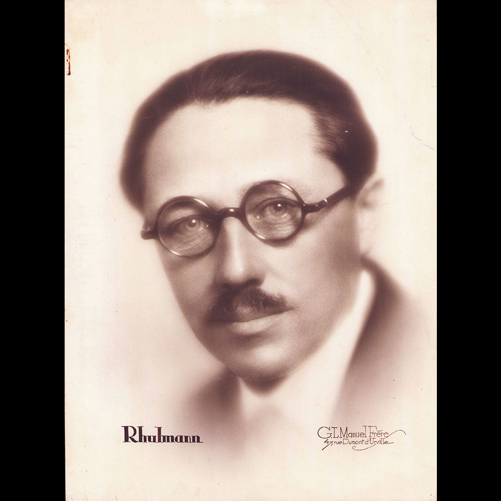 Jacques Emile Ruhlmann - Portrait du décorateur par G. -L. Manuel Frèr