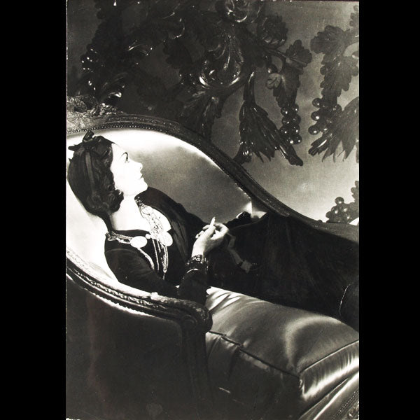 Chanel - portrait de Coco Chanel par Horst P. Horst en 1937, tirage po