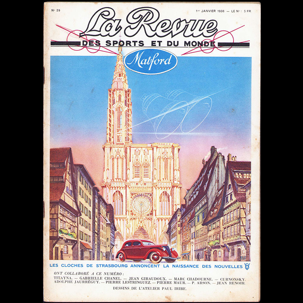 Paul Iribe - Gabrielle Chanel - La revue des sports et du monde Matford ...