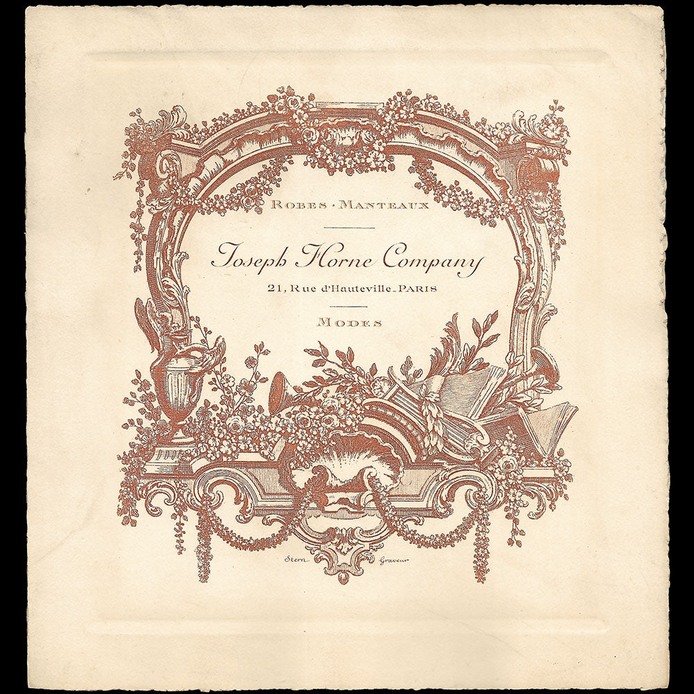 Joseph Horne Company - Invitation annonçant la sélection de modèles de