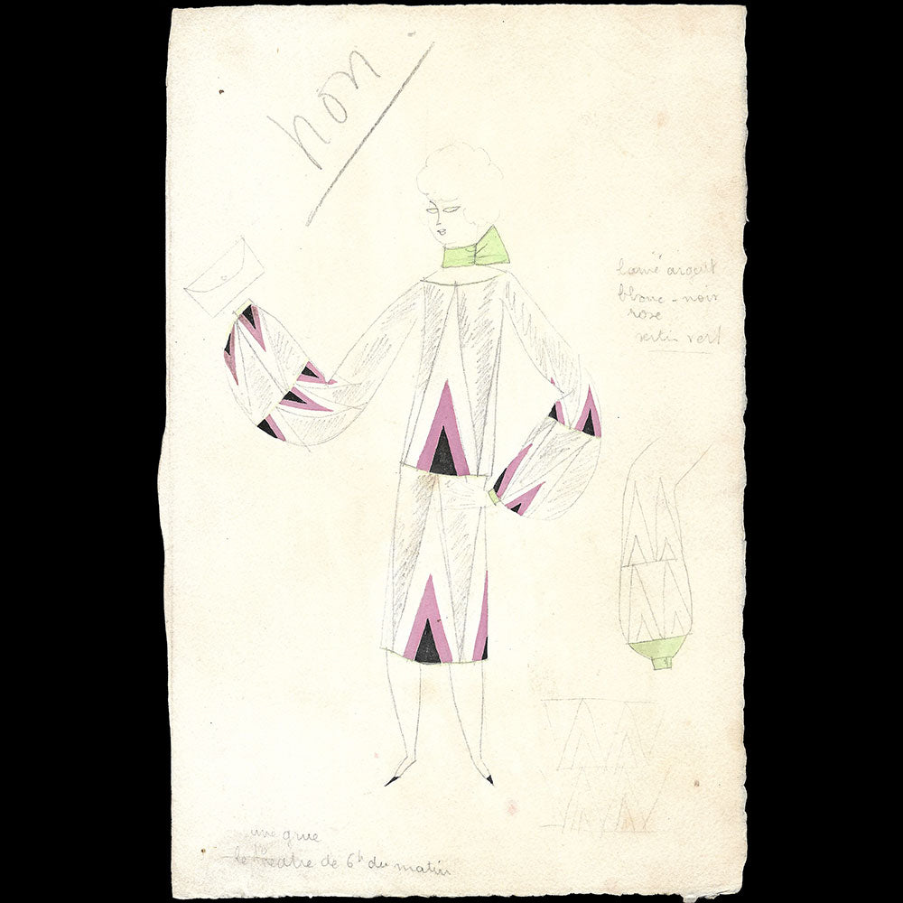 Ray Bret Koch - Une grue, Le Théâtre de 6h du matin, dessin de costume