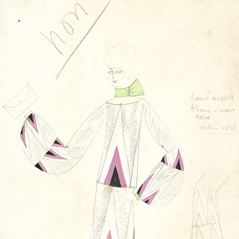 Ray Bret Koch - Une grue, Le Théâtre de 6h du matin, dessin de costume