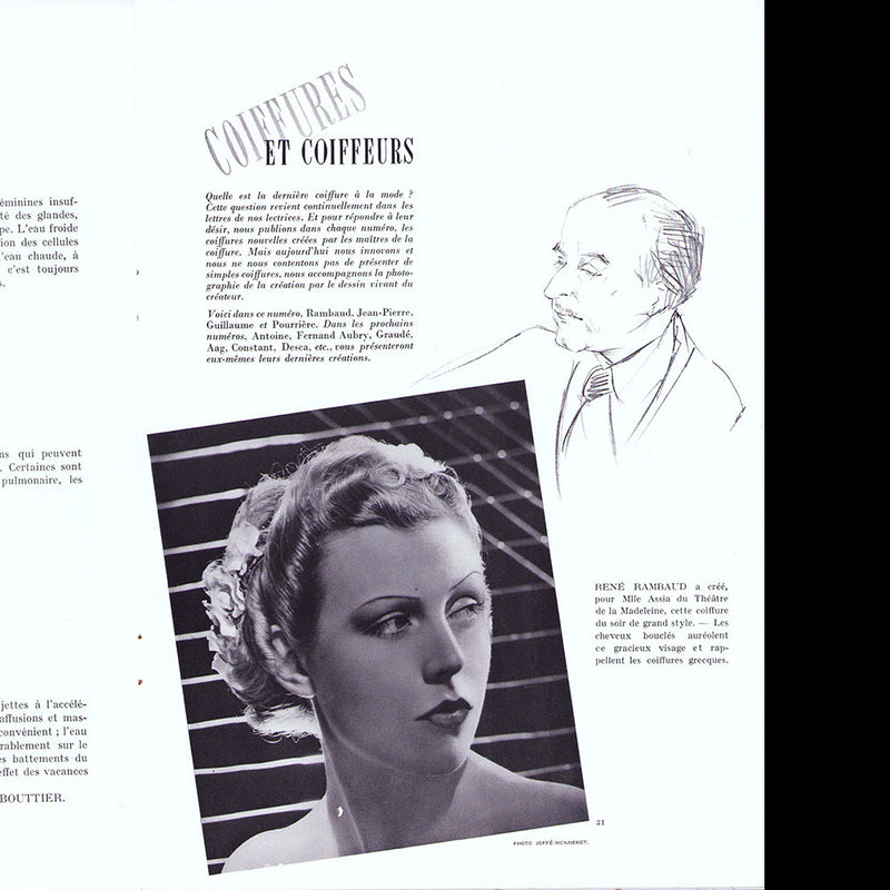 Rester Jeune, septembre 1937, couverture de Fonssagrives – diktats