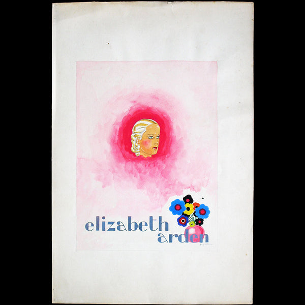 Elizabeth Arden - Projet de publicité par Guy Sabran (circa 1935)