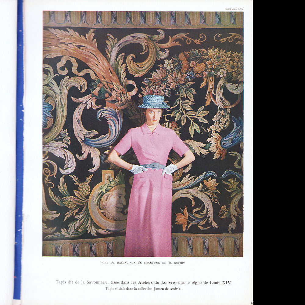 Vogue France - Réunion d'articles de numéros des années 1947, 1948 ...